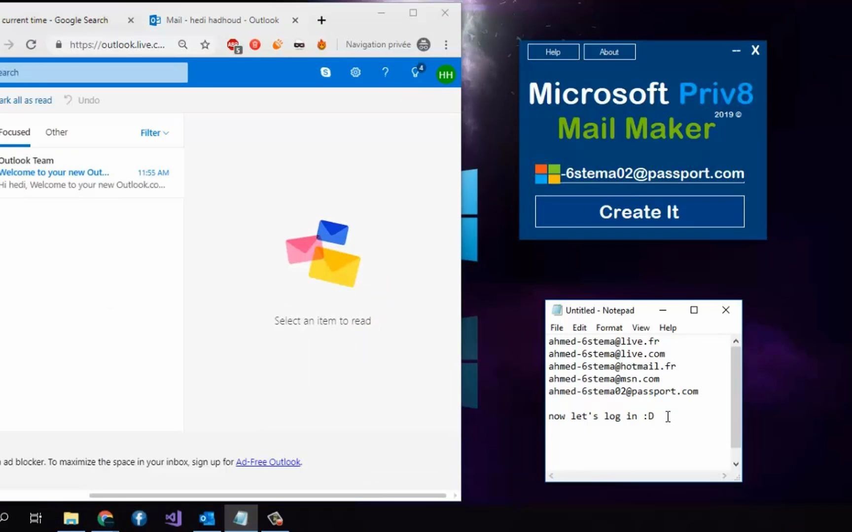 如何注册微软live邮箱 Microsoft priv8 mail maker