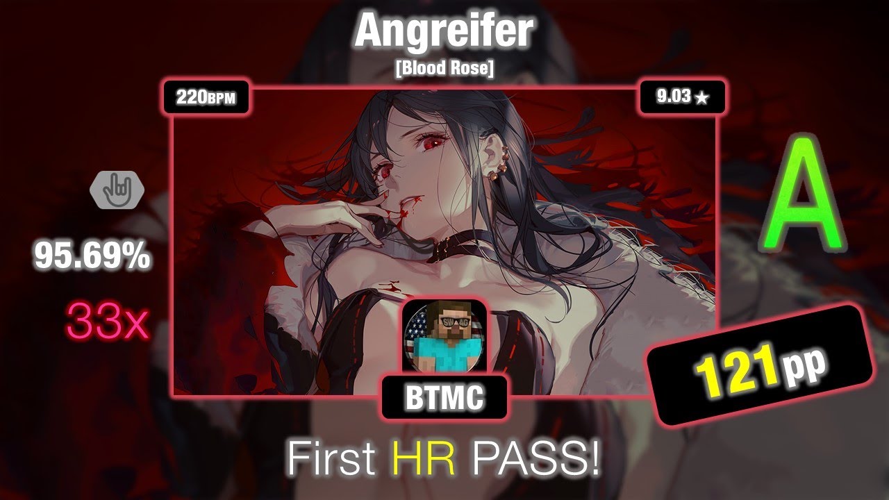 ...Morpheus - Angreifer [Blood Rose] 95.69% | First HR 33❌ #21 PASS!
