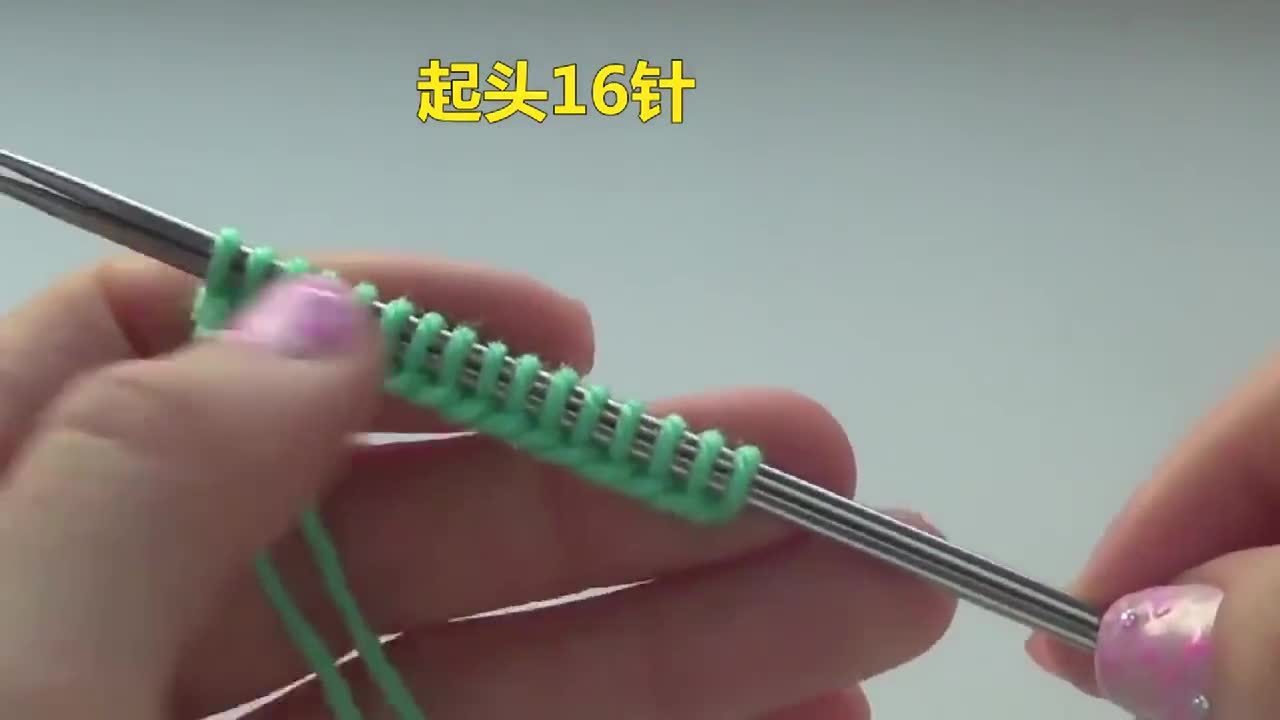 教新手棒针简单花样,软绵又厚实