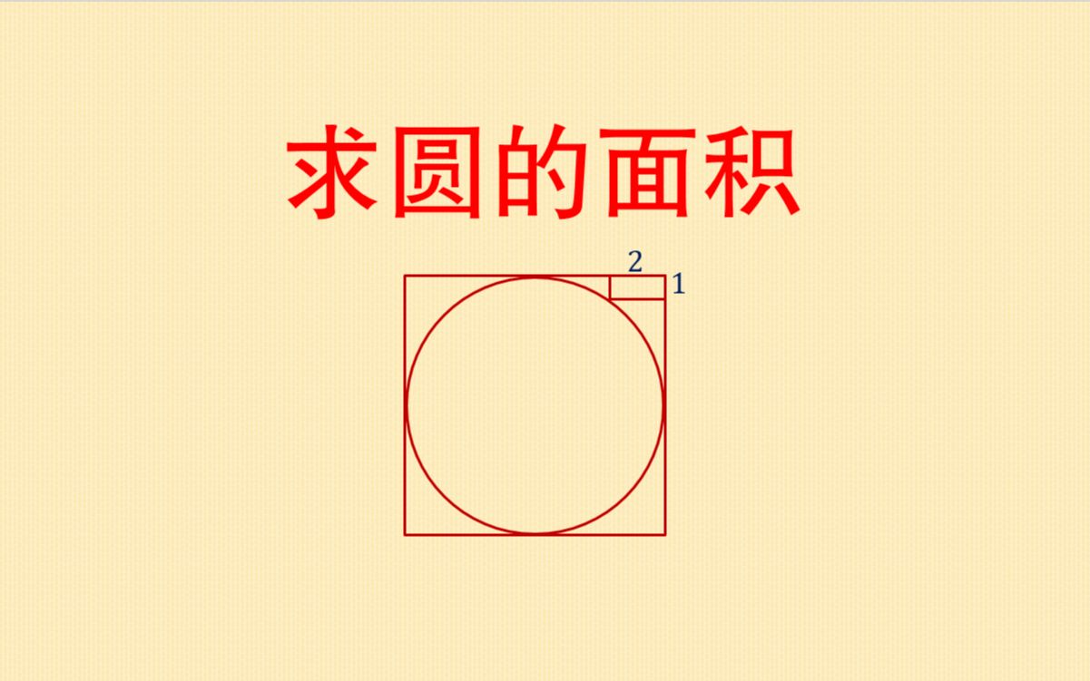 如图,求圆的面积?知道这个定理可以口算,不知道的就难了