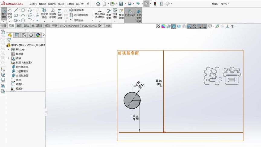 SolidWorks你不知道的小技巧,和基准面约束。#solidworks教学