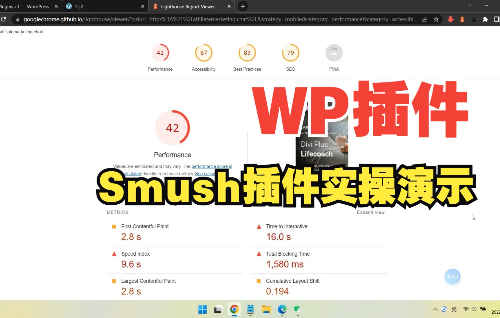 WordPress建站插件教程 - Smush插件实战操作演示
