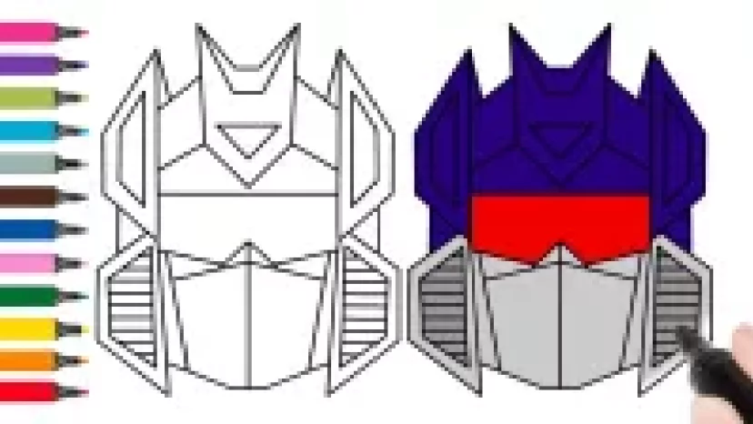 变形金刚录音机头像霸天虎机器人简笔画宝宝学画画儿童早教绘画教程...