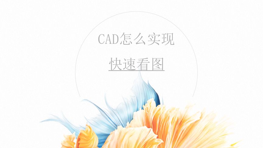 CAD怎么实现快速看图呢