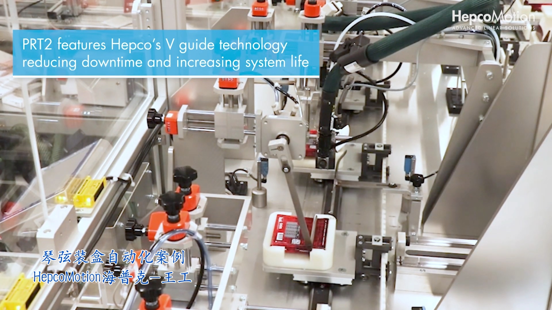 琴弦装盒自动化 | Hepco PRT2轨道系统包装应用
