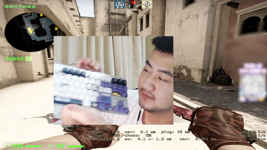 CSGO茄子:我的定制键盘到了! 但是为什么还是打不中人呢?