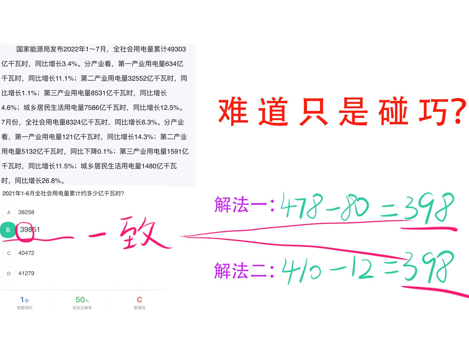 一题多解,为啥大佬的估算总能精准到和答案一样?