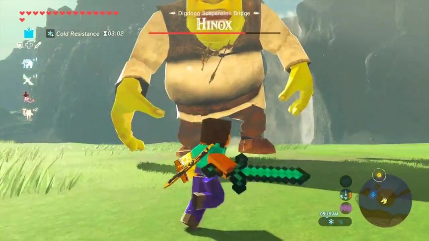 欢乐大乱入!《塞尔达传说:荒野之息》安装mod后画风大变