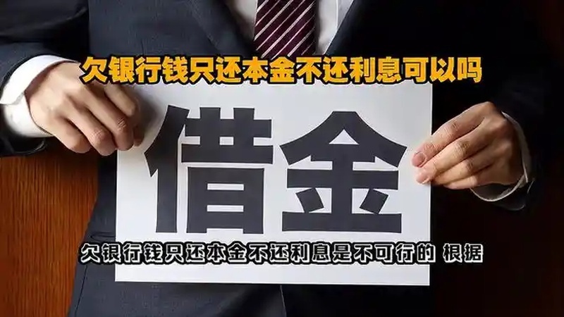 欠银行钱只还本金不还利息可以吗