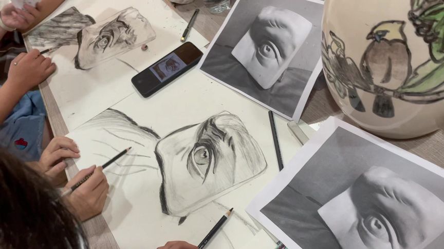 国家的“双减”政策出台了,你家的孩子在干什么?#画画使我快乐