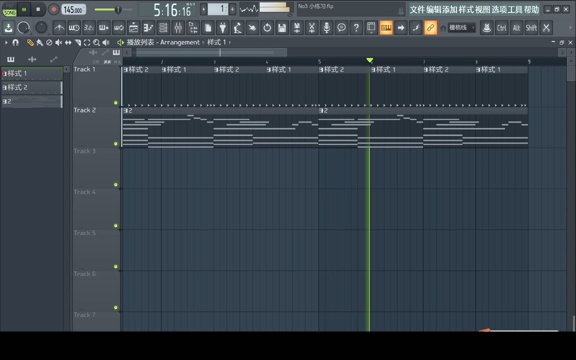 flstudio 01 简单和弦旋律