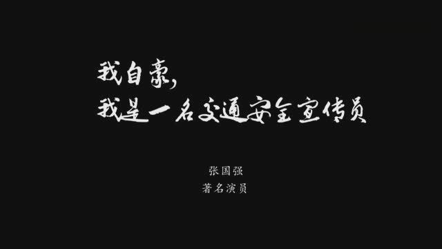 我自豪 我是一名交通安全宣传员