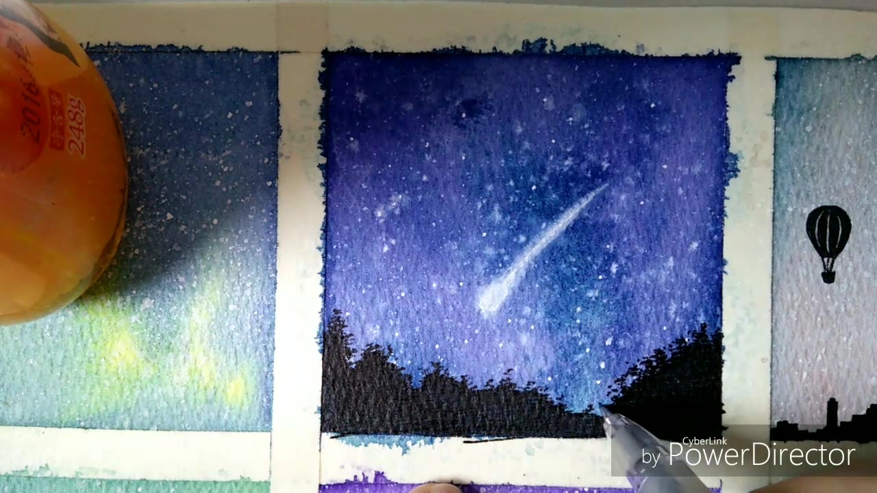 【手绘】手残教你画星空