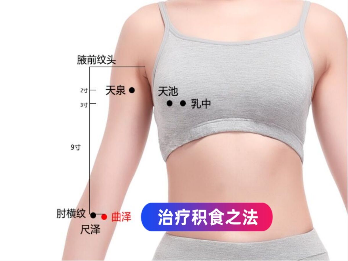 148、手厥阴心包经 — 曲泽穴 — 治疗积食之法