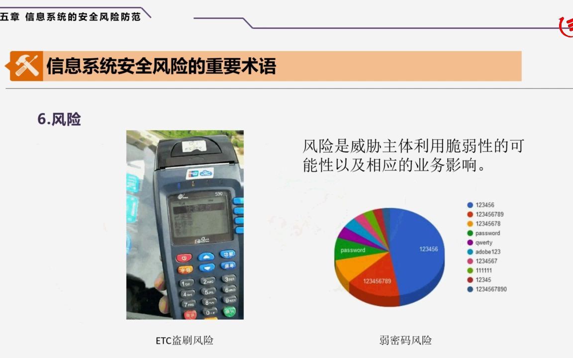 信息系统安全风险的重要术语