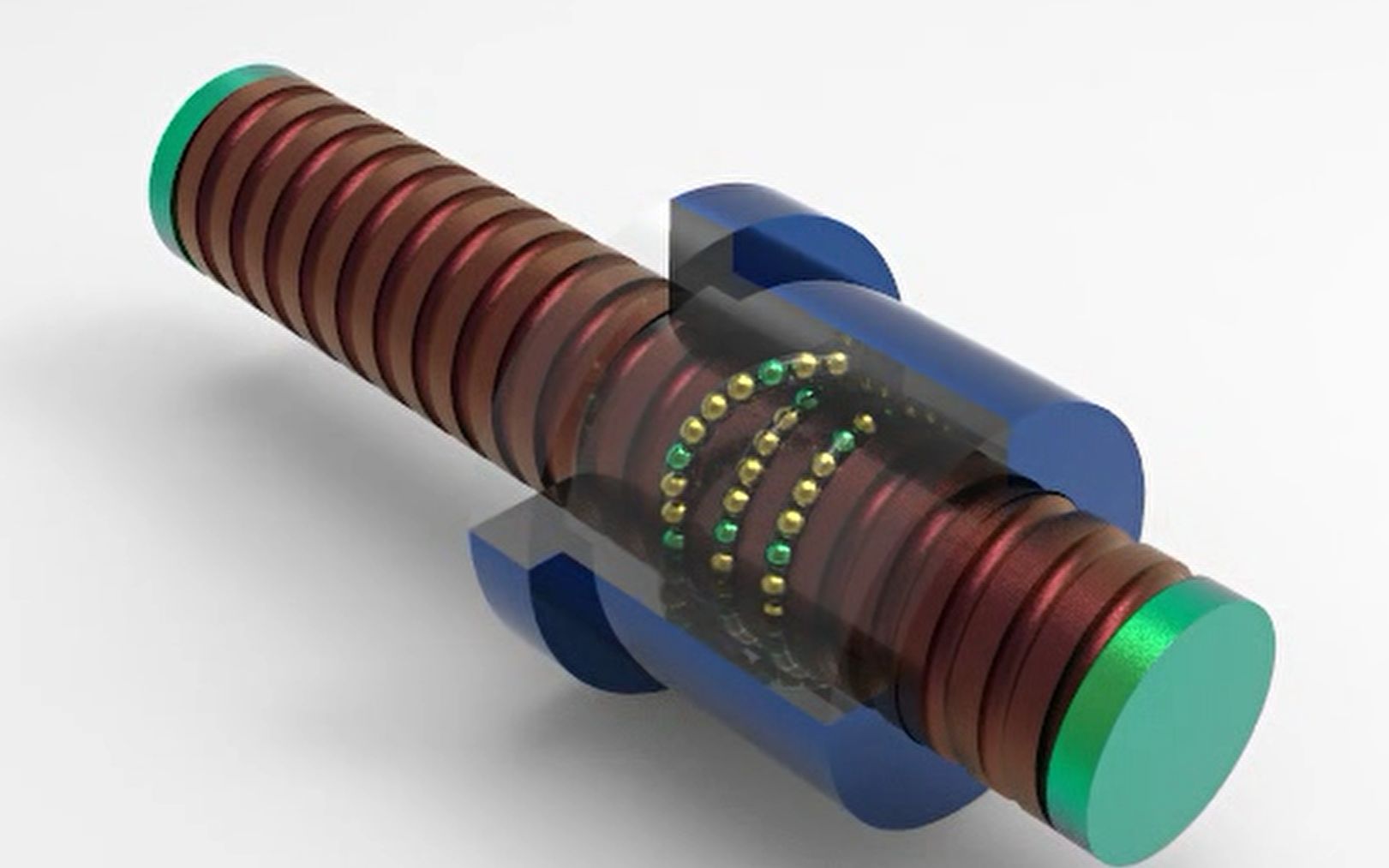 滚珠丝杆_动画展示_Solidworks&KeyShot