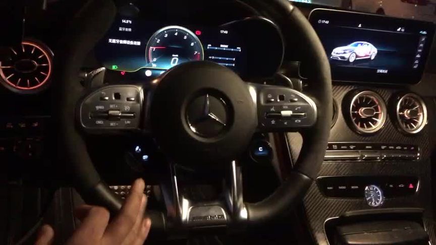 奔驰C63改AMG GT方向盘,开启跑车模式#c63 #g63 #奔驰amg