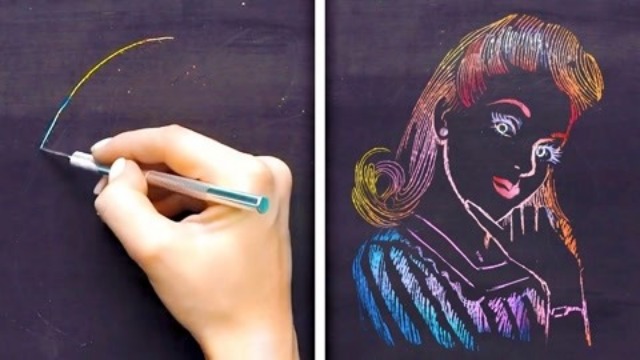 美女教你绘画小技巧,学会这些艺术手法打造大师作品