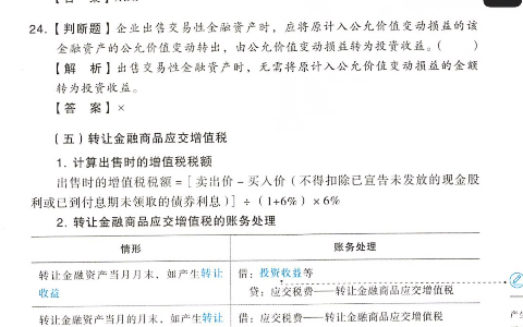 初会实务:计算转让金融商品增值税的注意点!1.06!1.06!1.06!