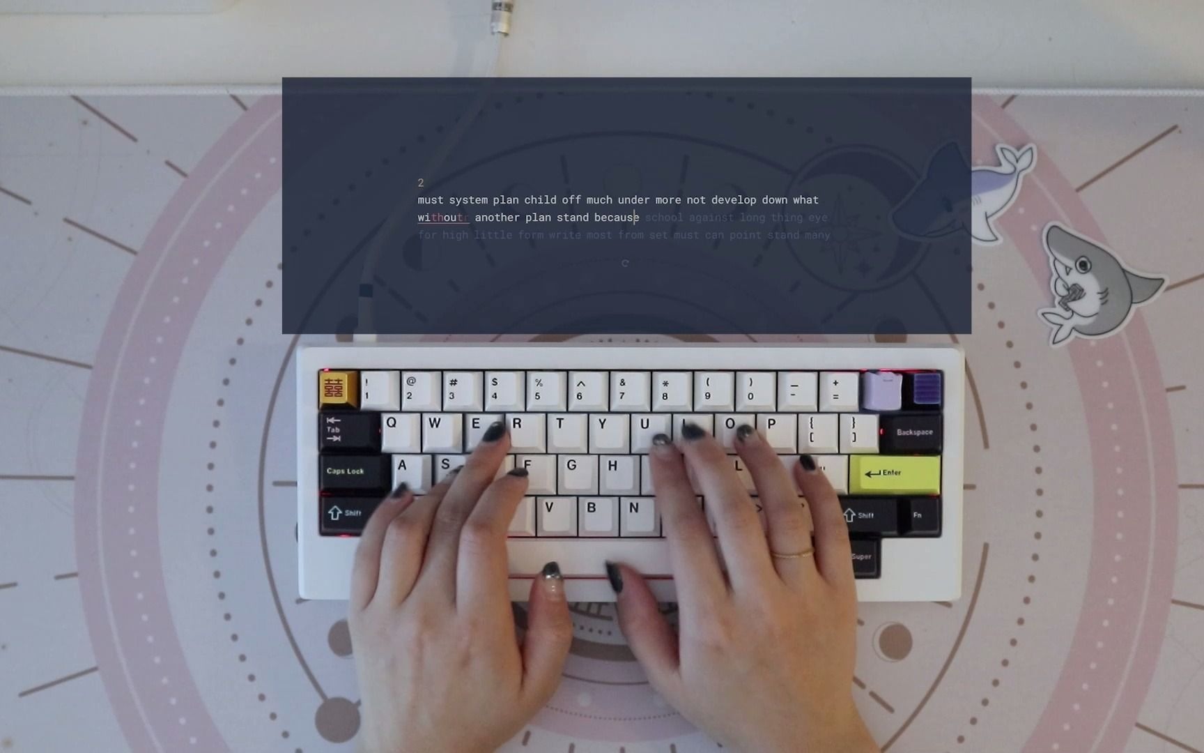 【打字测试】Sangeo 60 客制化键盘