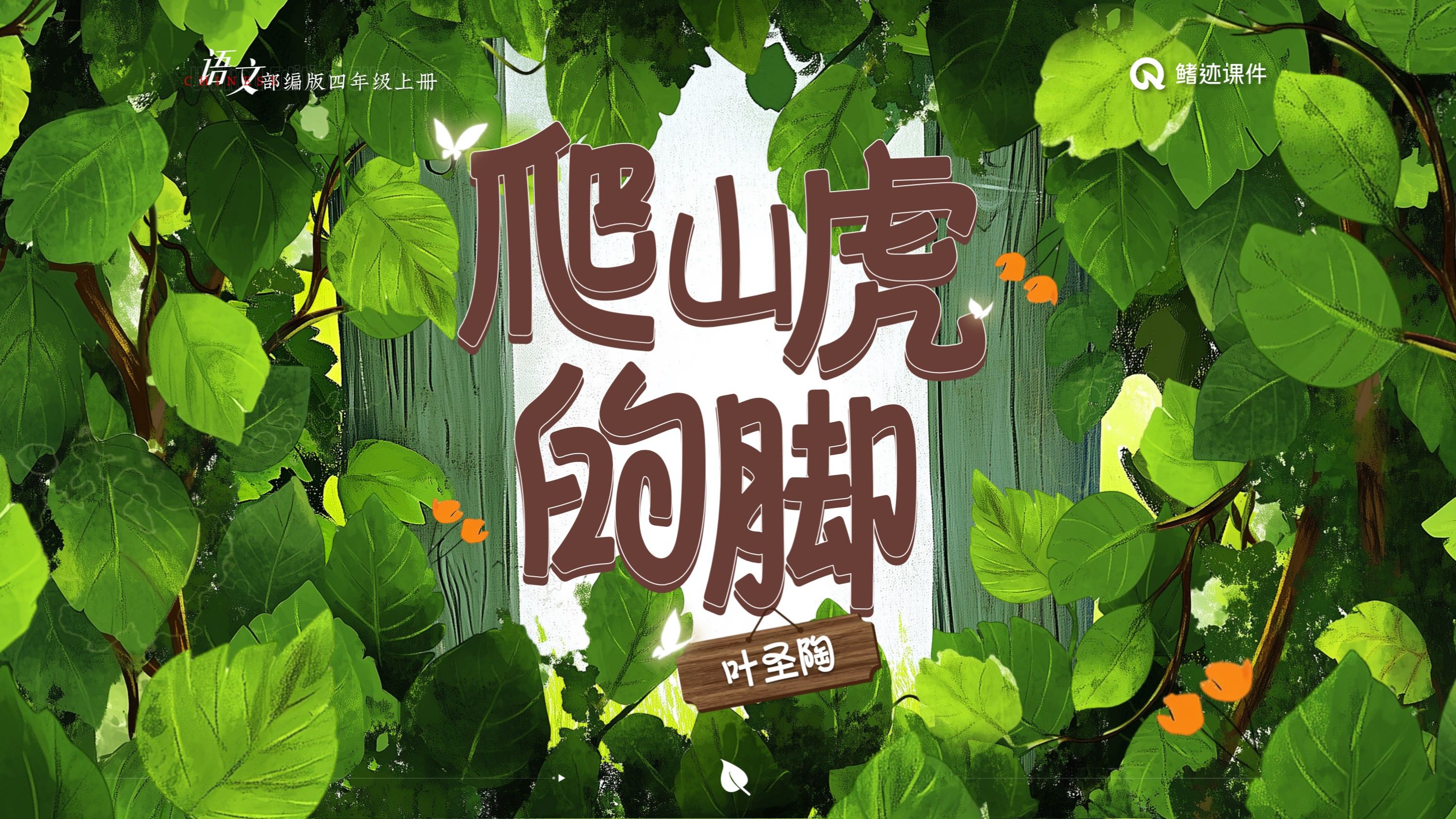 四上《爬山虎的脚》公开课,揭开爬山虎的秘密~