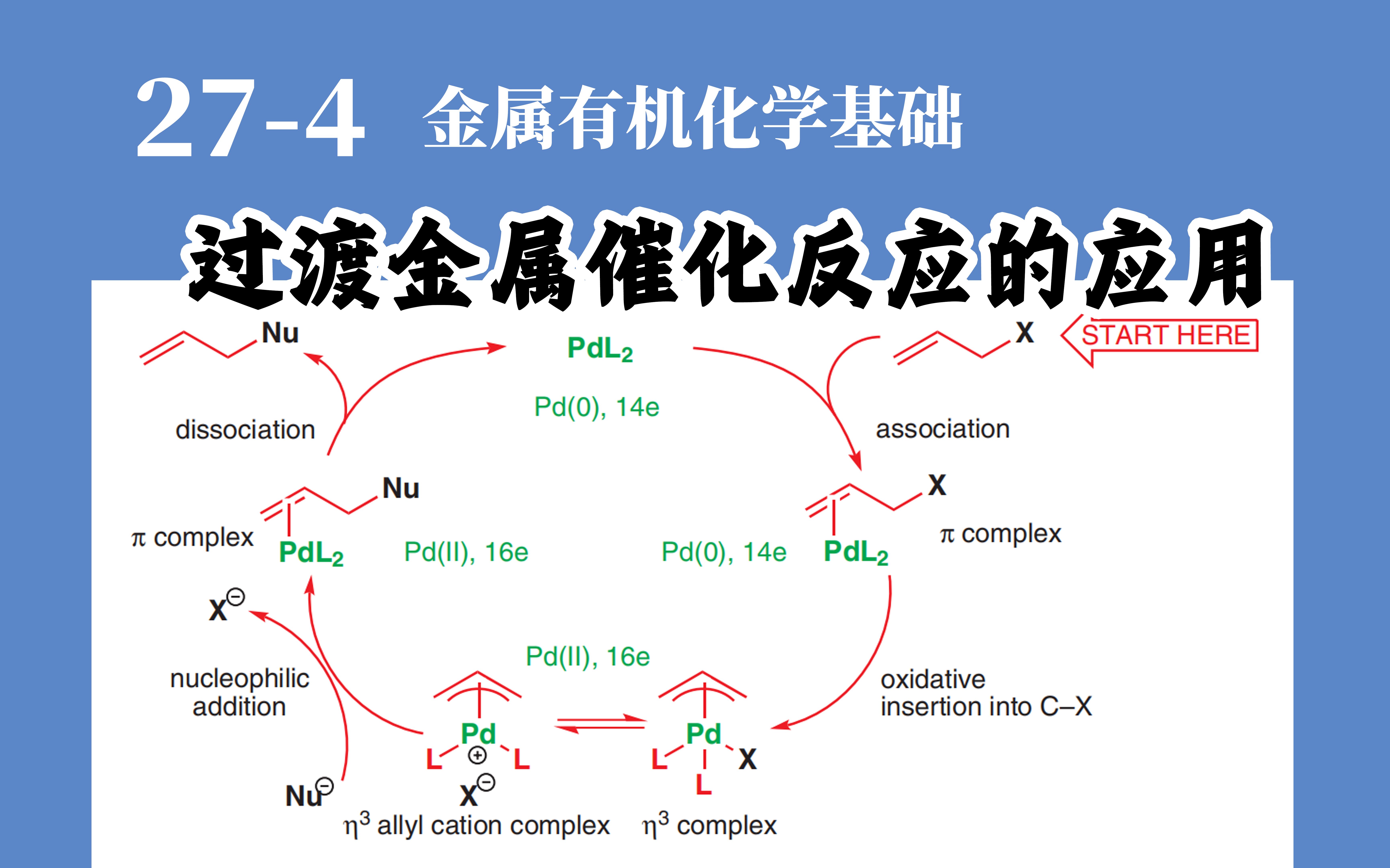 基础有机化学 L27-4 过渡金属催化反应的应用