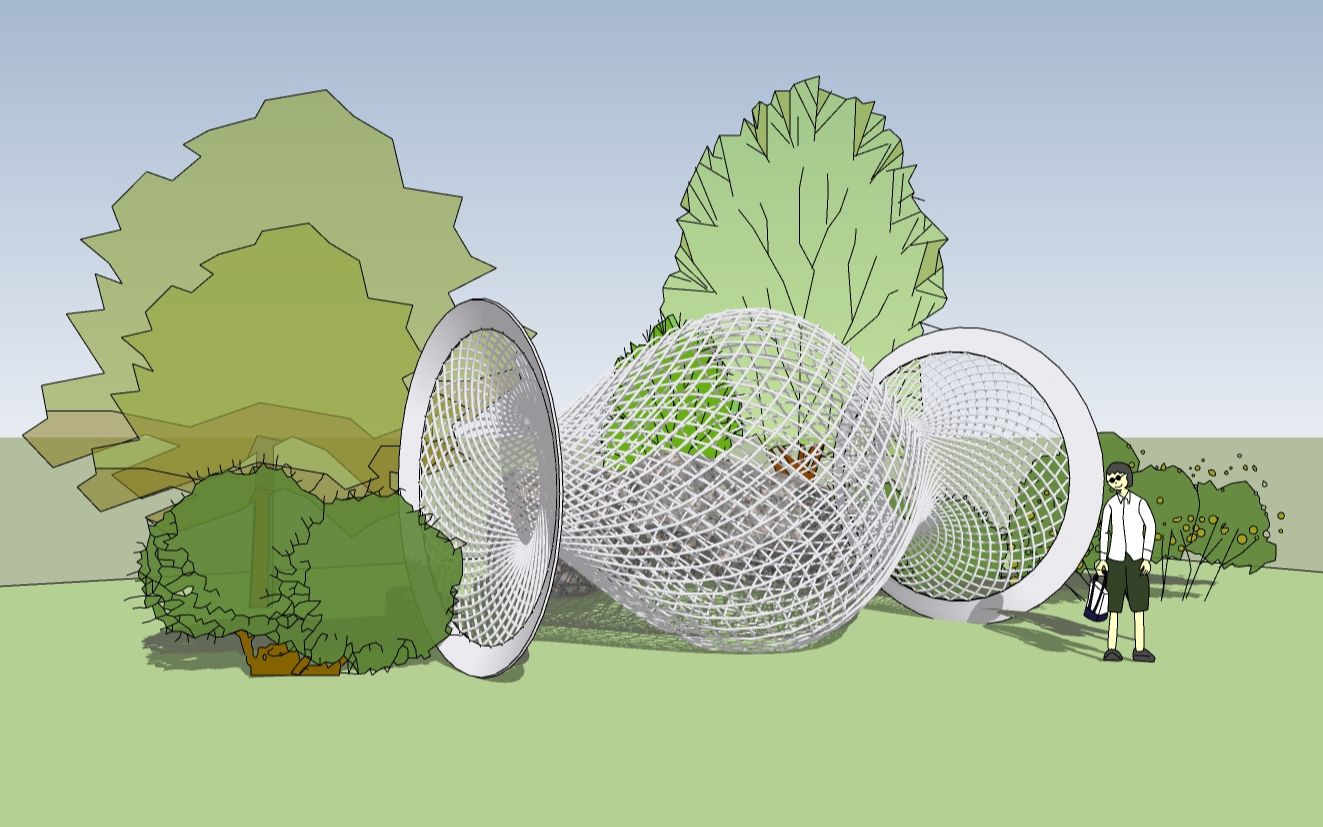 【SketchUp吧】景观小品建模(疯狂的景观小品第二弹)
