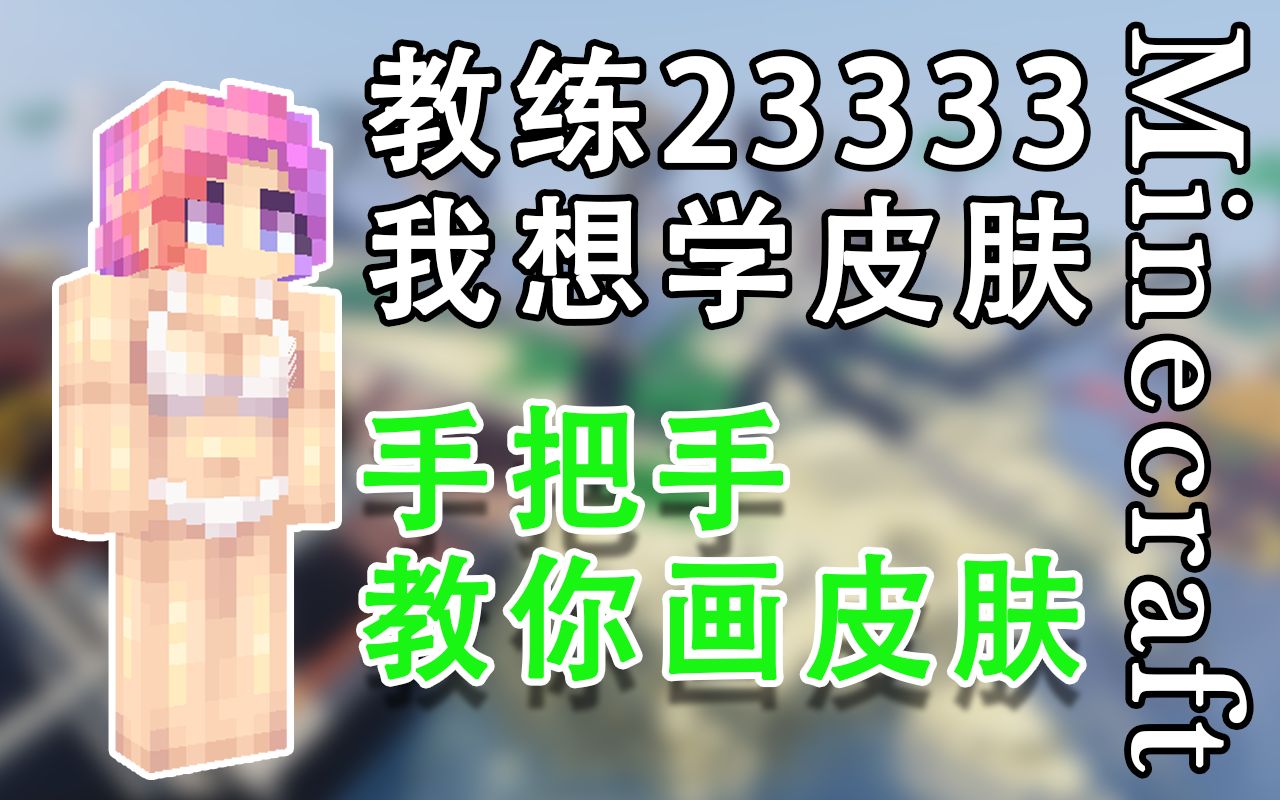 【德猫/Minecraft】教练我想学皮肤|手把手讲解MCSKIN3D