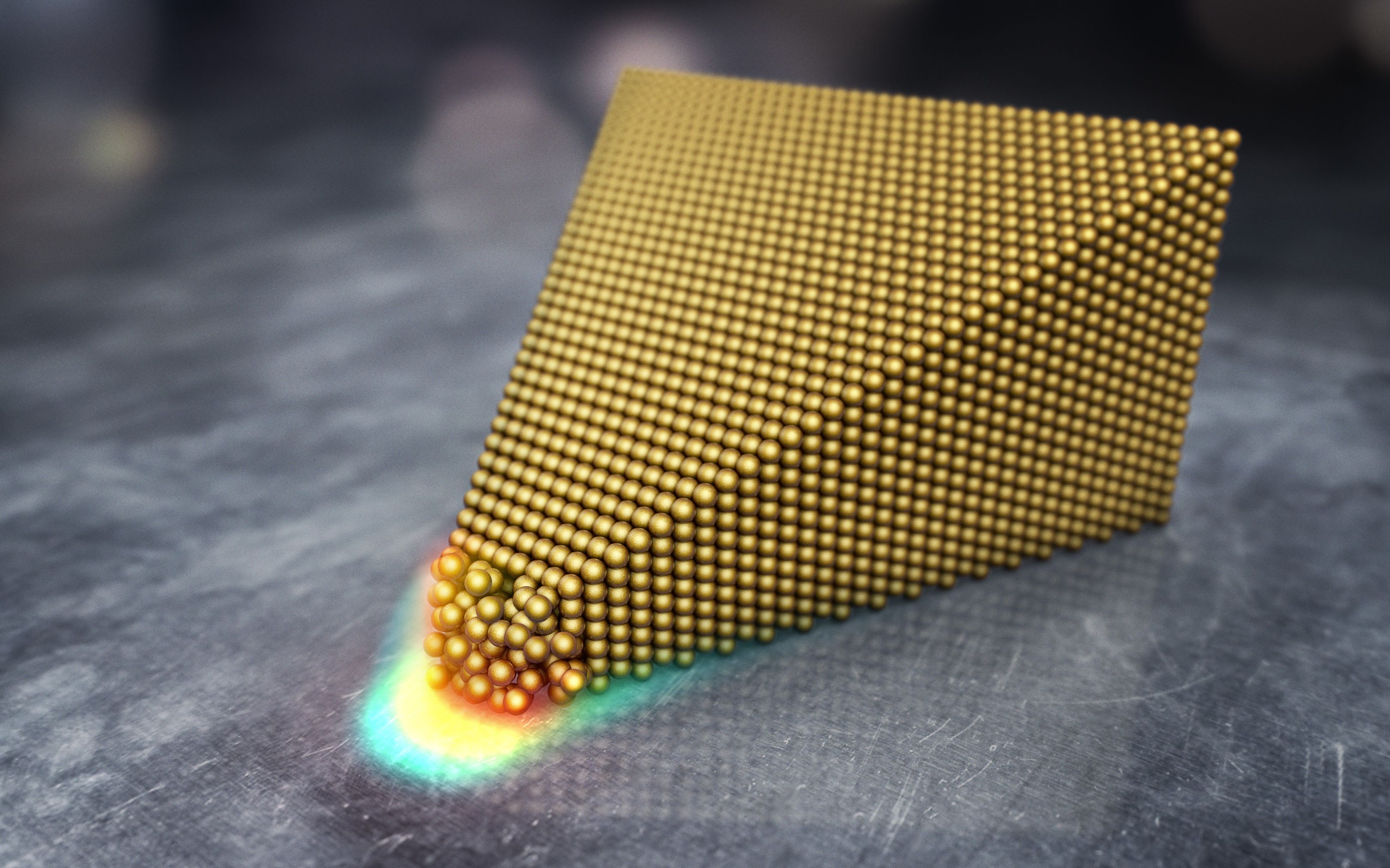 科学家利用电场和电子显微镜,在室温下熔化了黄金,这发现逆天了