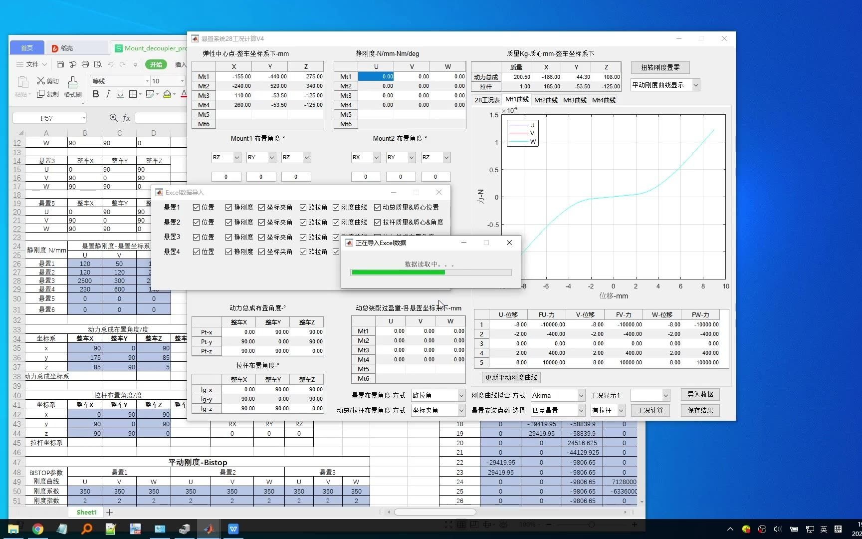 动力总成悬置工况计算演示、动总28工况包络生成
