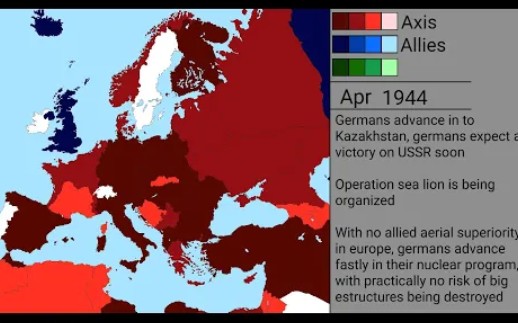 【架空历史地图】第二次世界大战轴心胜利