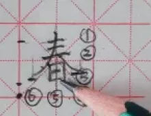 《春》的写法~曹老师硬笔课堂