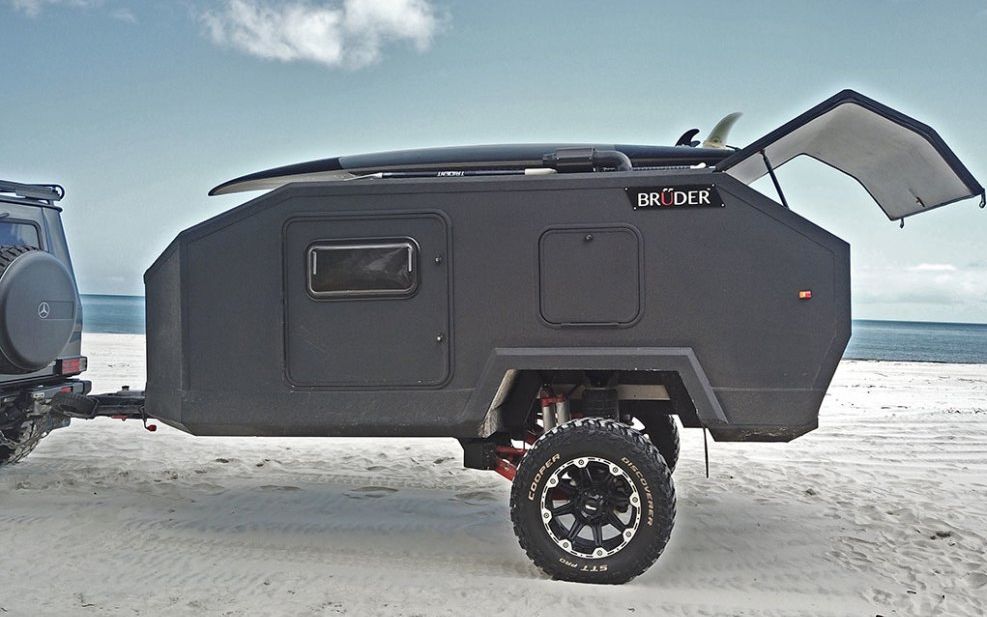 两轮气囊独立悬挂小型拖挂房车,同样硬核,同样纯越野,硬汉必看