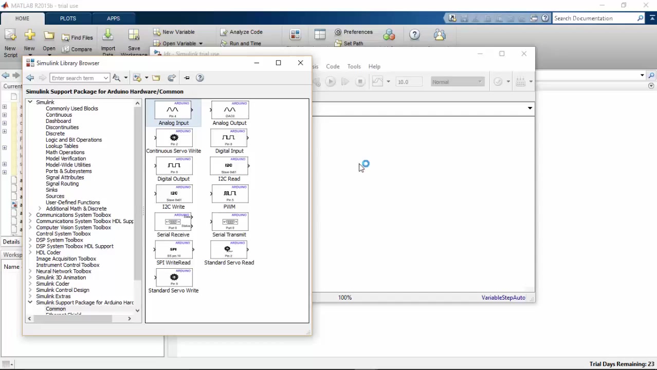 3.1 Automatic Light Control using Arduino and Matlab Simulink