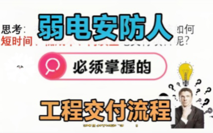 #弱电安防工程#ߘ�┌高手都在用的工程交付流程,工程标准化交付的...