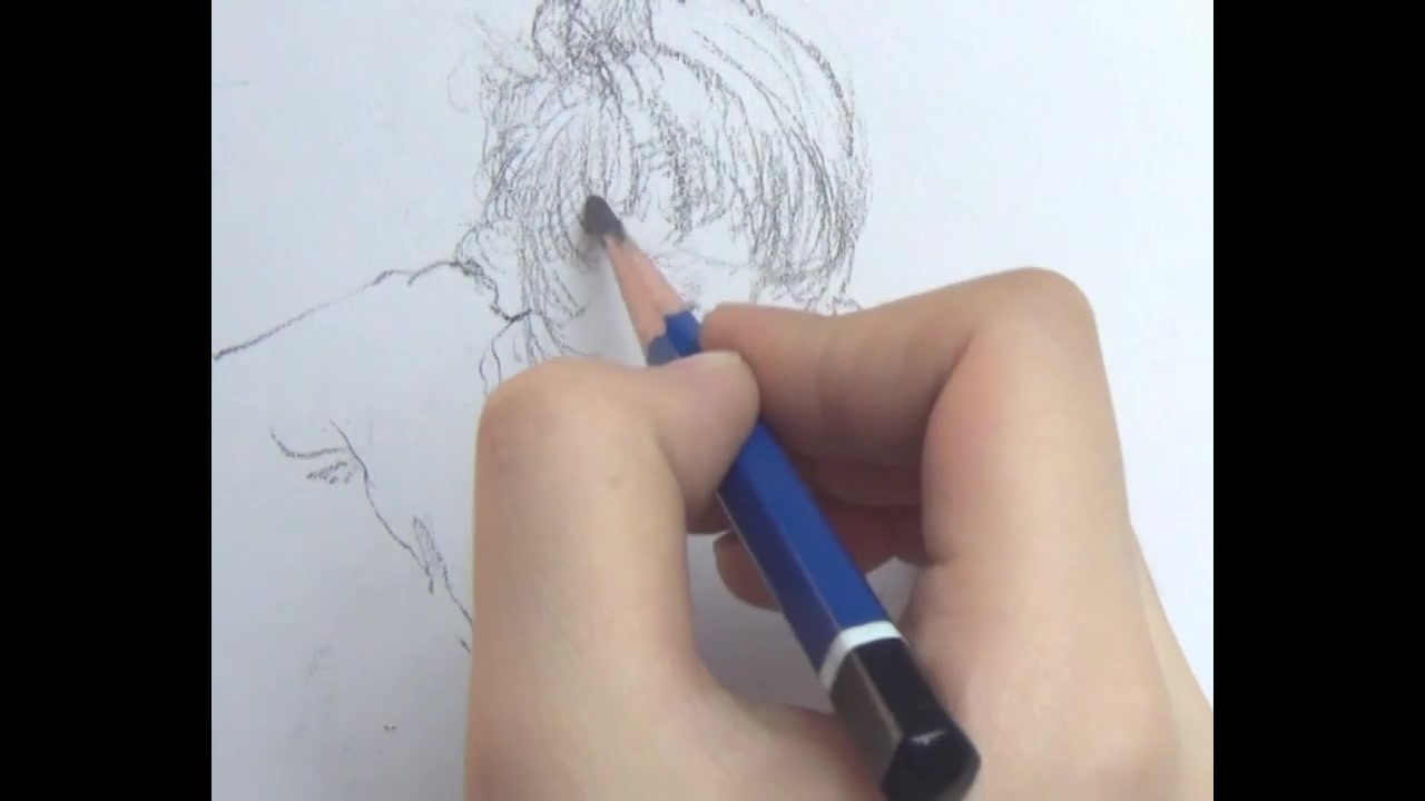 素描学习:速写人物详细教学,男青年画法步骤分析讲解,入门轻松学