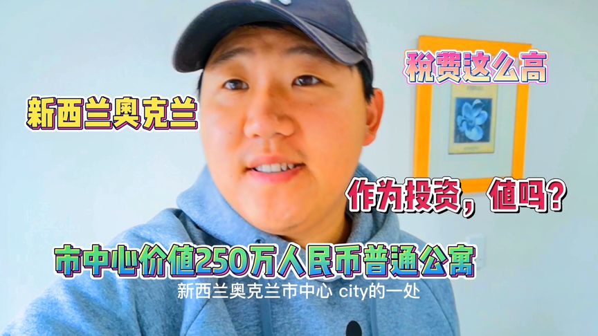 新西兰奥克兰,市中心普通公寓,税费这么高,作为投资,值得吗?
