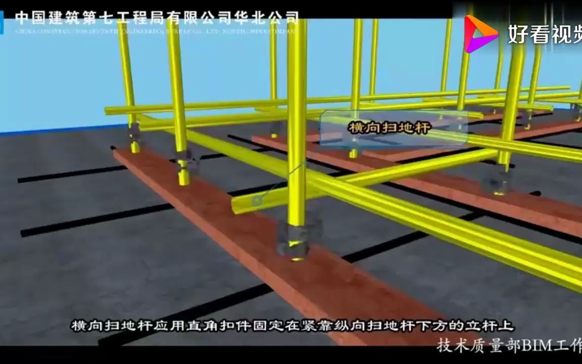 「案例实操-施工视频」29——落地式脚手架施工工艺高清动画演示