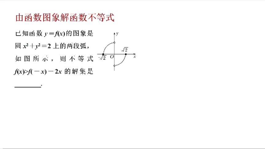 高中(高考)数学:图象法解函数不等式(奇函数的定义与图象特性)
