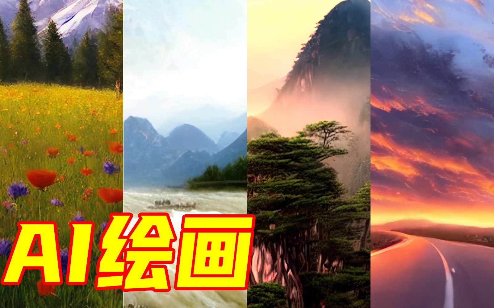 【《我的祖国》】AI画出一条大河波浪宽