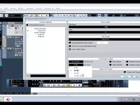 《菜鸟变凤凰》14、Cubase5音频文件的导出