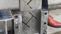 这个钢结构H钢工字钢冲断下料模具够厚吧? 角铁槽钢冲孔