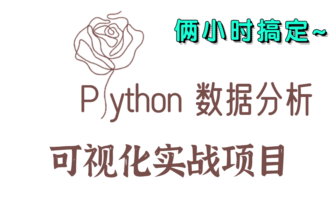 Python数据分析与可视化_及实战项目(含源码)爬虫+可视化+数据分析+...