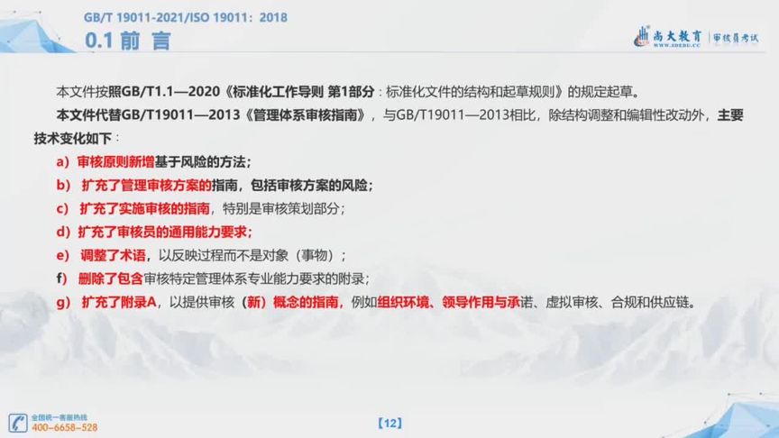 【免费公开课-2】GBT 19011-2021《管理体系审核指南》上