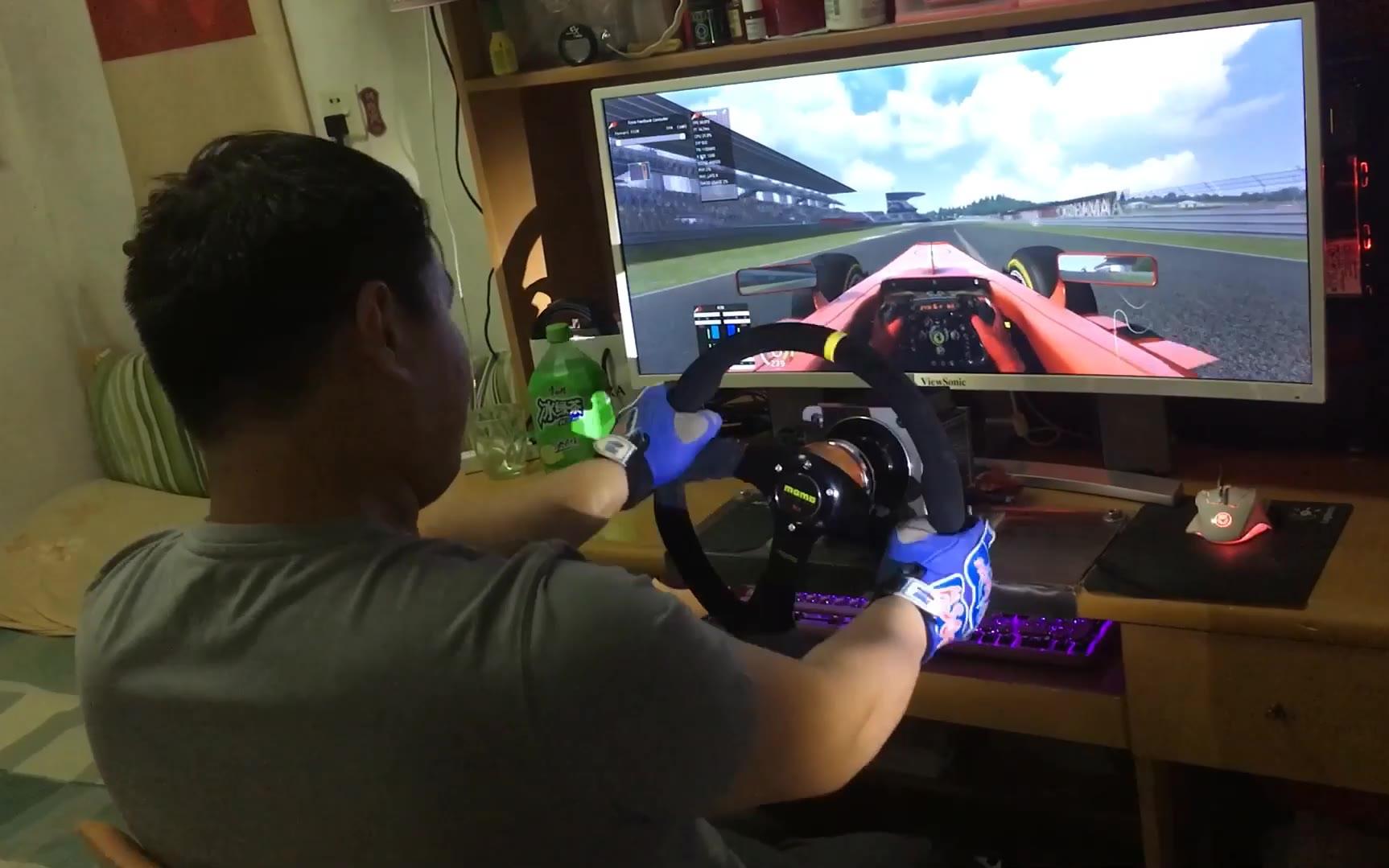 直驱方向盘开满力反馈玩神力科莎会怎么样