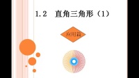 1.2直角三角形(第1课时)