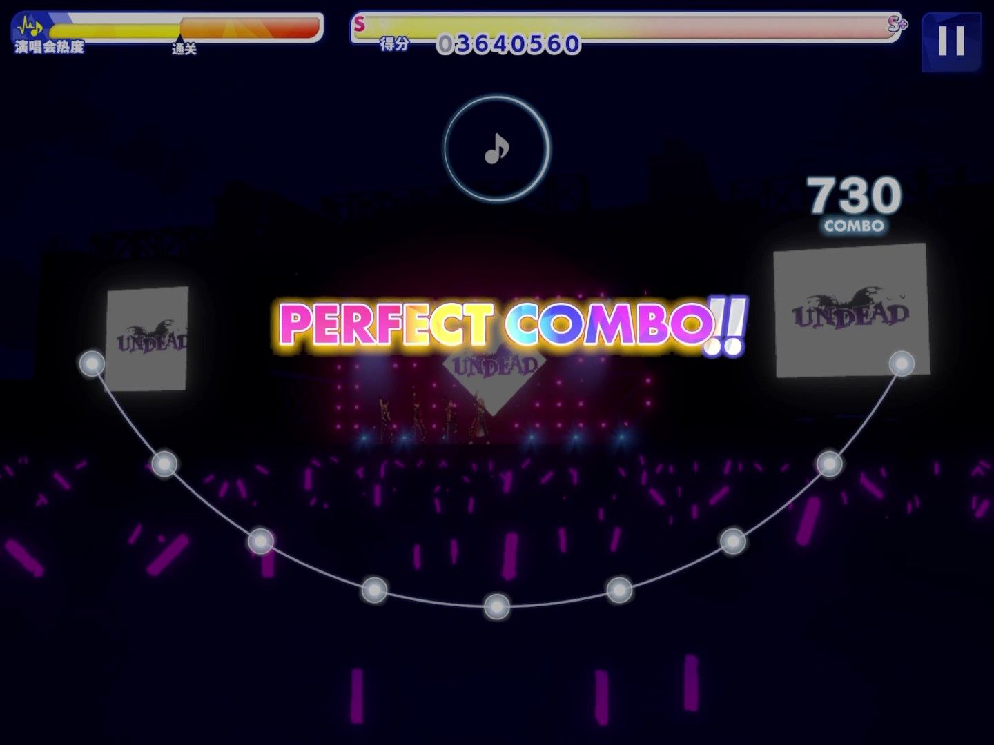 暗夜旋律 专家pc(无改判)_哔哩哔哩bilibili_偶像梦幻祭