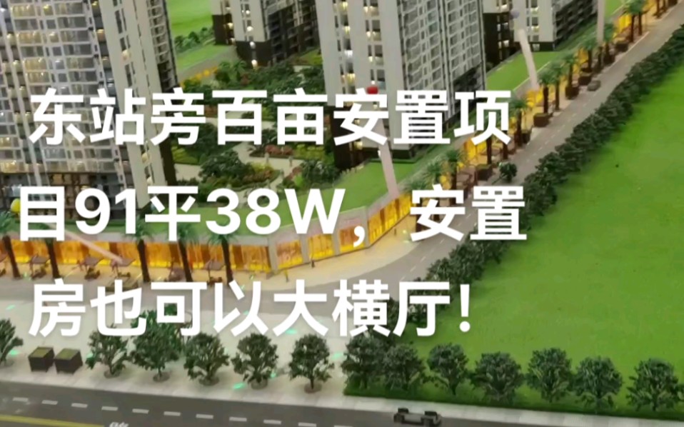 安置房也有大横厅!高铁东站旁百亩安置项目91平总价38W^^