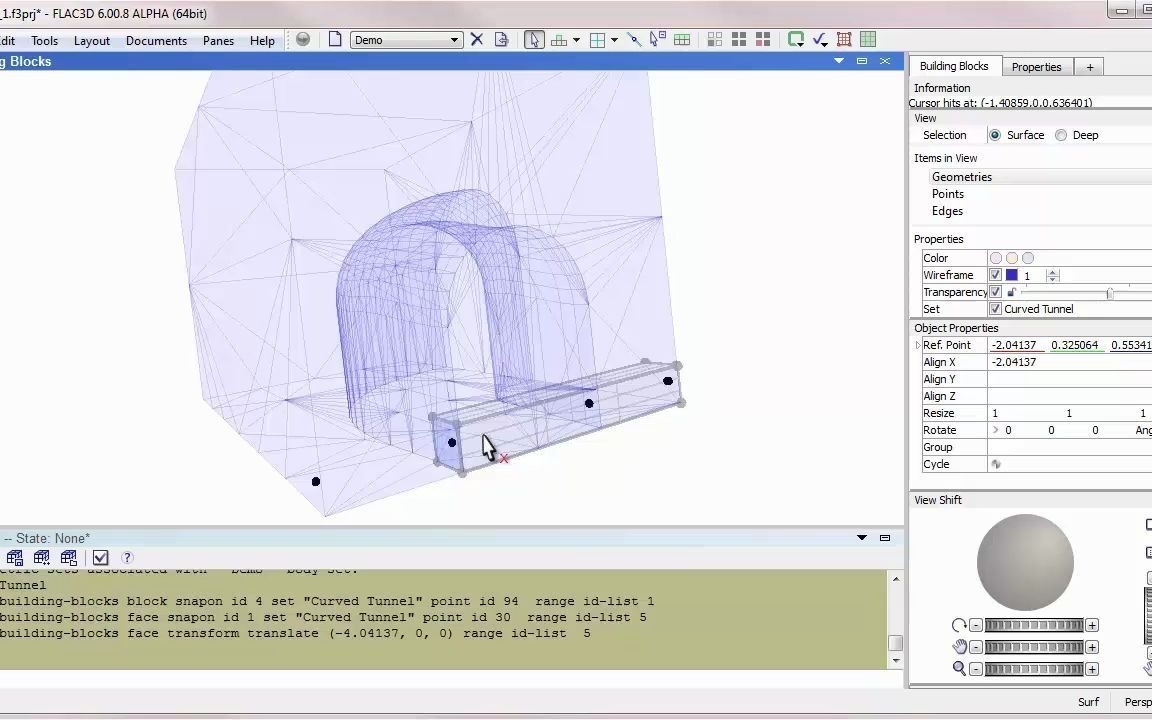 FLAC3D 6.0前处理教程_Building Blocks使用