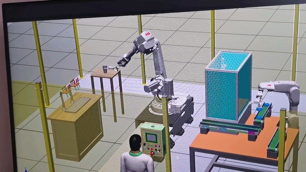 ABB机器人仿真,灵魂奶茶?